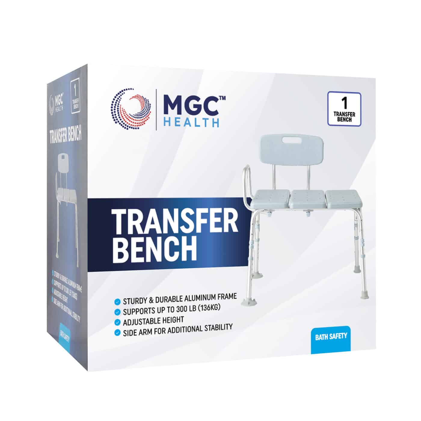 MGC HEALTH Raised Toilet Seat with Arms - Medical Group Care